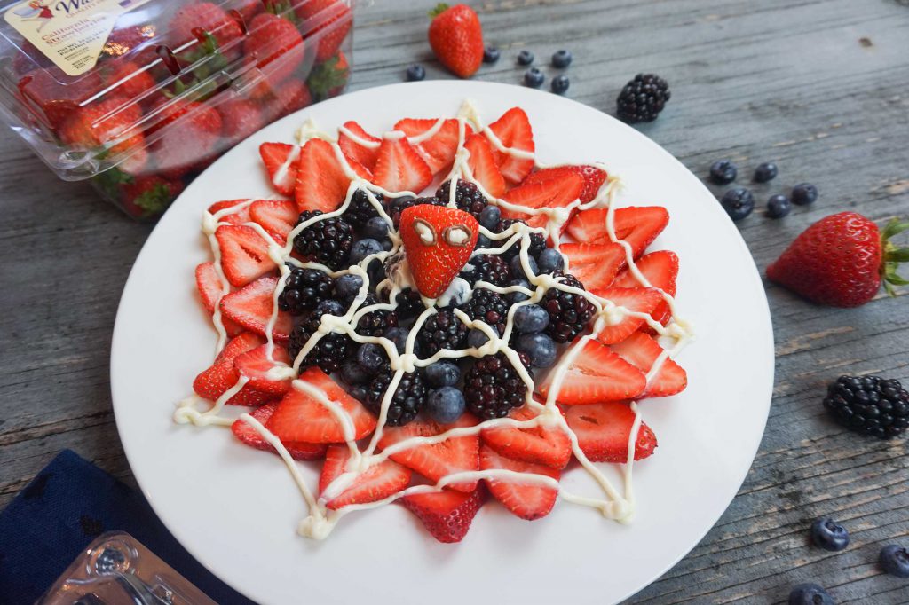 Spider-Man Web Berry Dessert | Wish Farms Strawberry Recipes