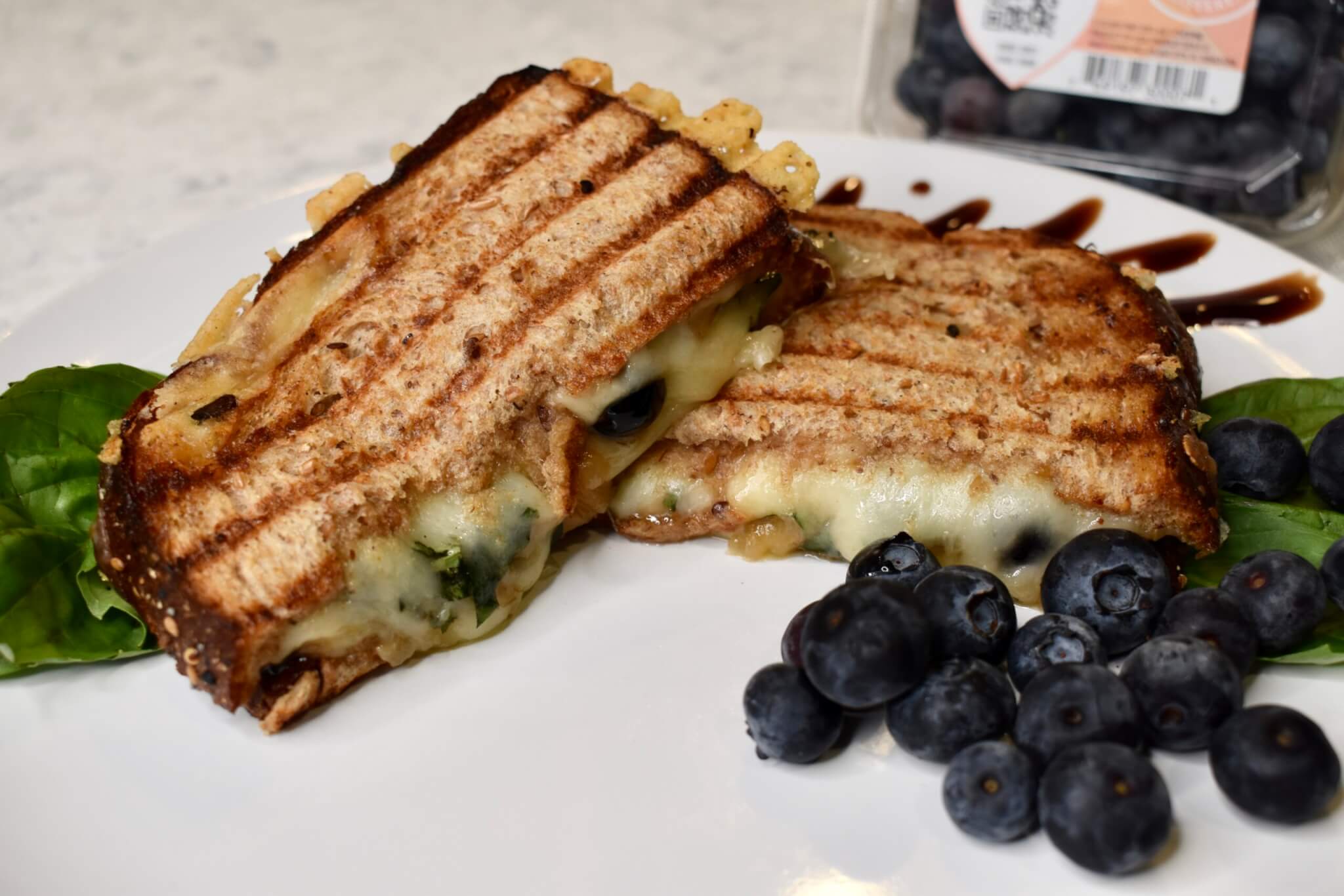 Blueberry Basil Grilled Cheese Sandwich | Wish Farms Blueberry Recipes